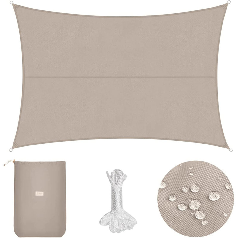 Sekey 3m x 4m Rectangular Shade Sail | Wayfair.co.uk